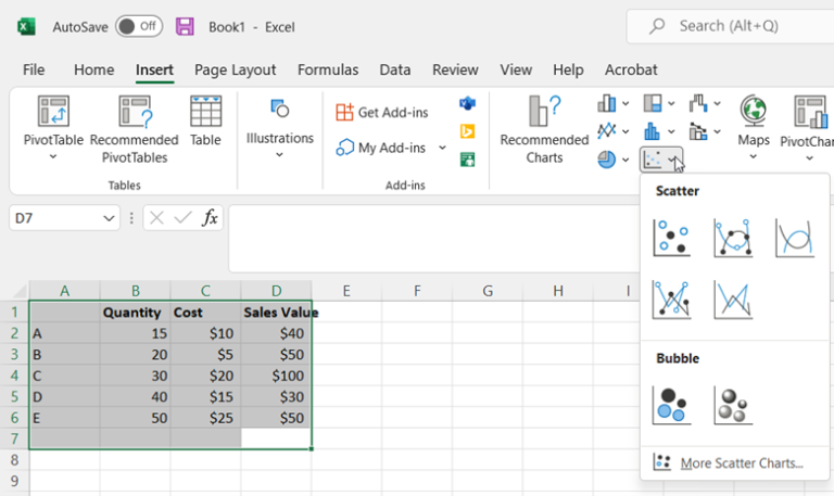 4 steps to creating an Excel bubble chart - MindManager Blog
